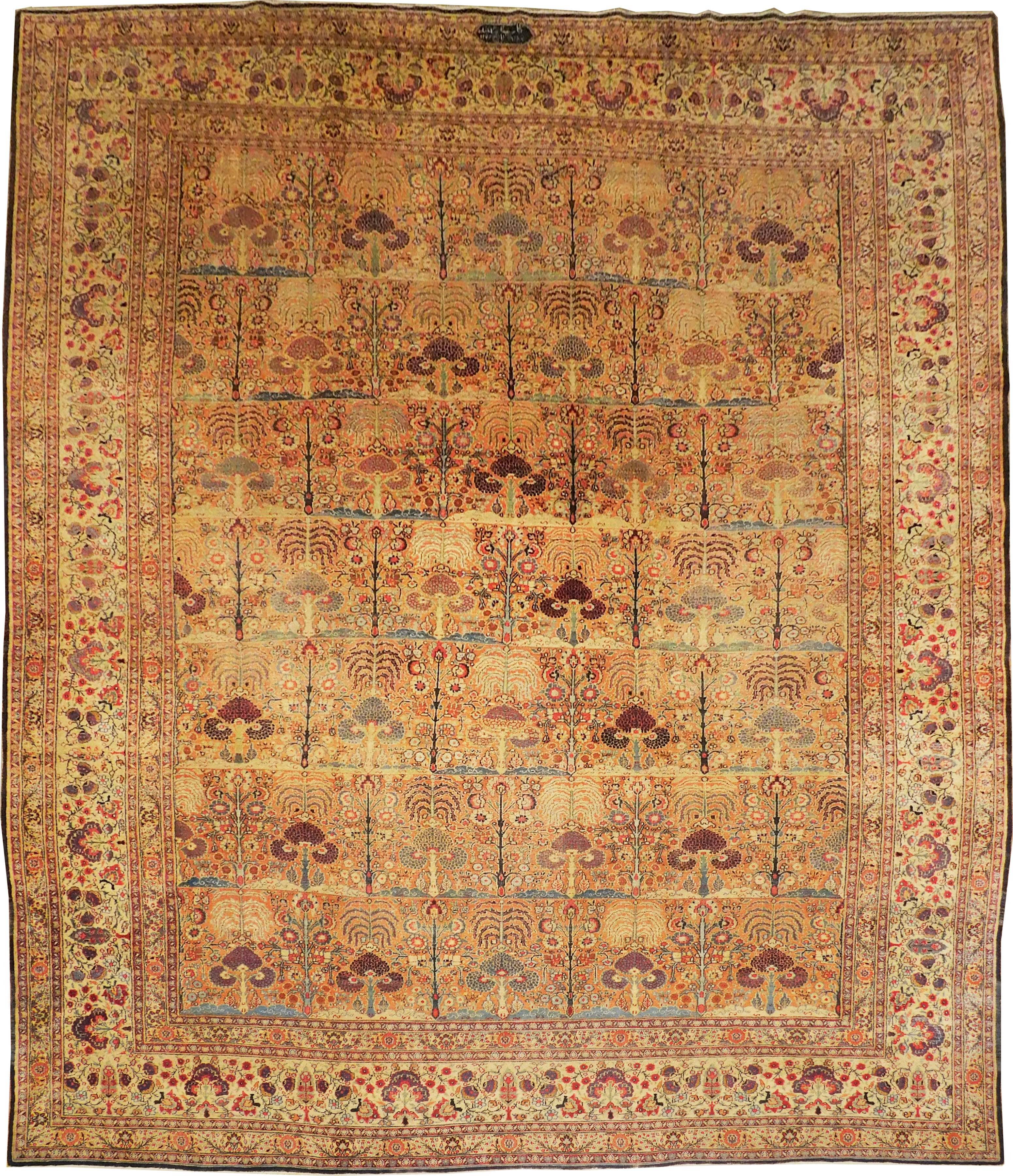 Nasser Luxury Rugs - NLR1013 - Antique Hand knotted Persian Rug - 10'4 ...