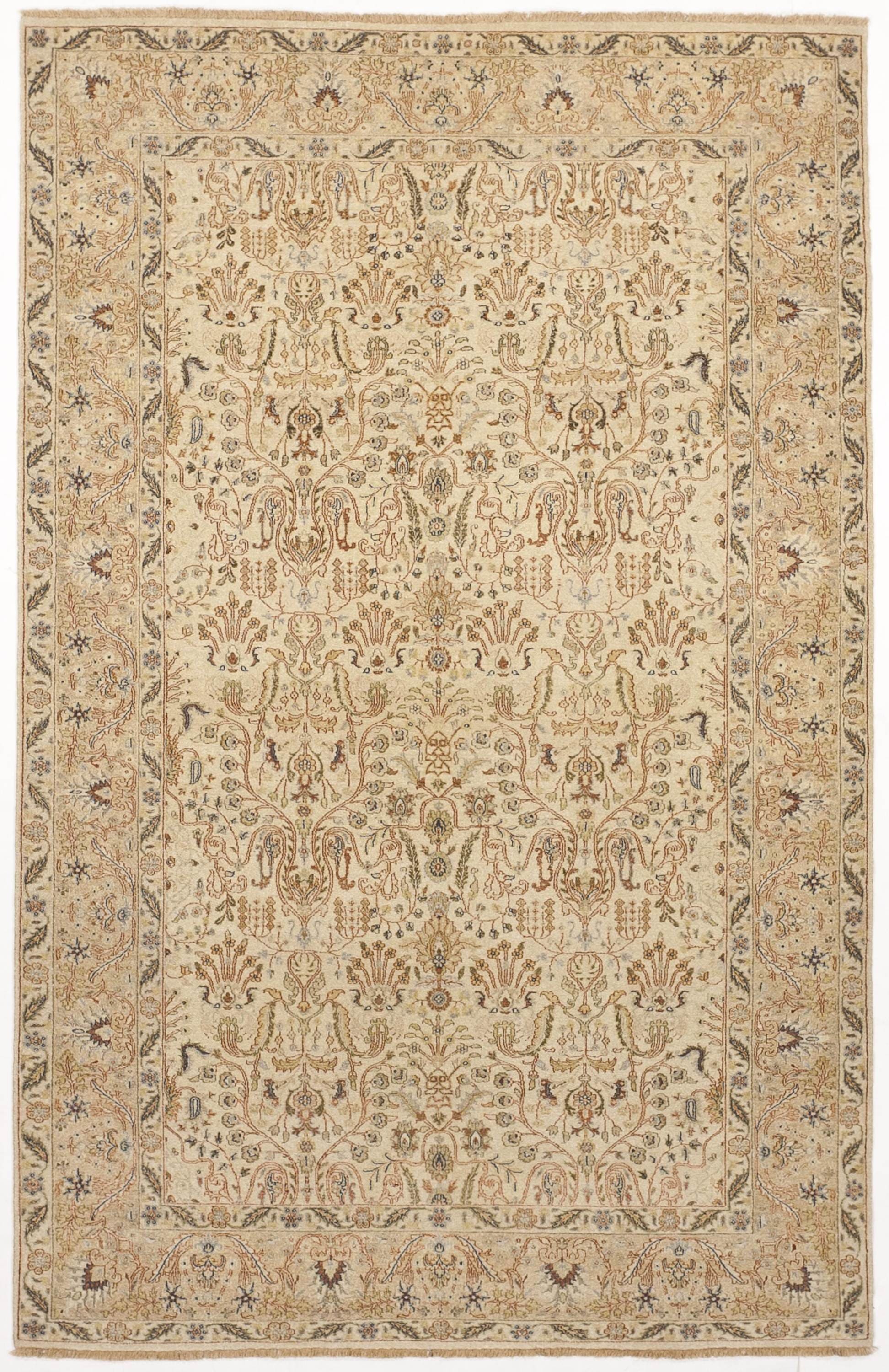 Nasser Luxury Rugs - NLR221 - Hand-knotted Agra-style Rug - 5'11" x 9'0"
