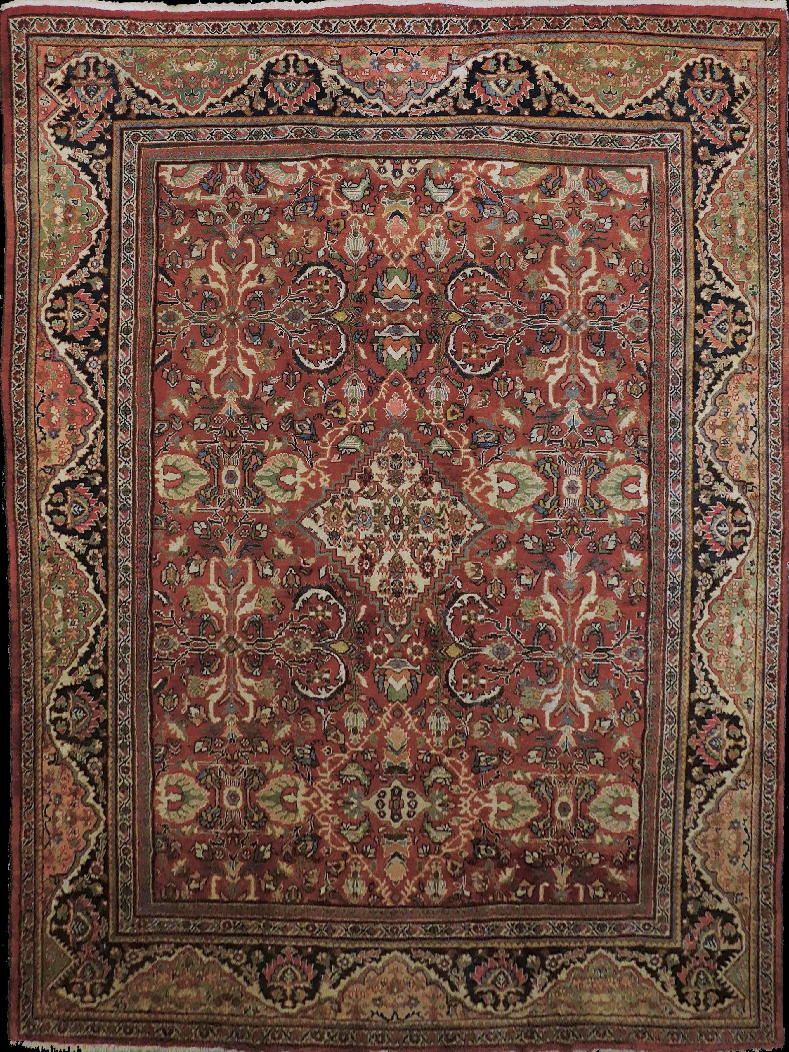 Nasser Luxury Rugs - NLR931 - Antique Persian Mahal Rug - 10'4" x 14'0"